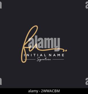 FU Signature Logo Template Vector Stock Vector Image & Art - Alamy