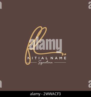 FL Signature Logo Template Vector Stock Vector Image & Art - Alamy