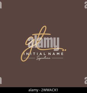 GT Signature Logo Template Vector Stock Vector Image & Art - Alamy