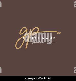 GP Signature Logo Template Vector Stock Vector Image & Art - Alamy