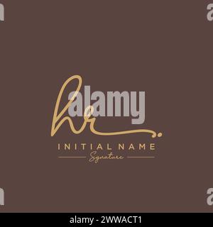 HR Signature Logo Template Vector Stock Vector Image & Art - Alamy