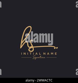 HS Signature Logo Template Stock Vector Image & Art - Alamy