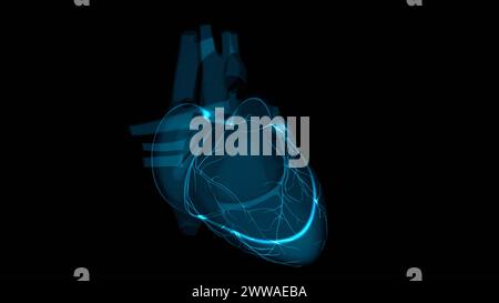Heart scan, conceptual illustration Stock Photo - Alamy