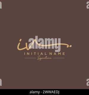 IV Signature Logo Template Vector Stock Vector Image & Art - Alamy