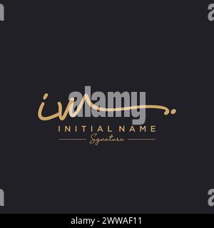 IW Letter Signature Logo Template elegant design logo Sign Symbol ...