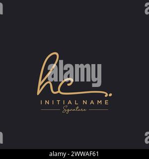 HC Signature Logo Template Vector Stock Vector Image & Art - Alamy