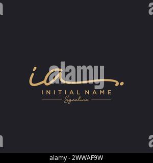 IA Signature Logo Template Vector Stock Vector Image & Art - Alamy
