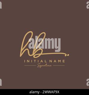 HB Signature Logo Template Vector Stock Vector Image & Art - Alamy