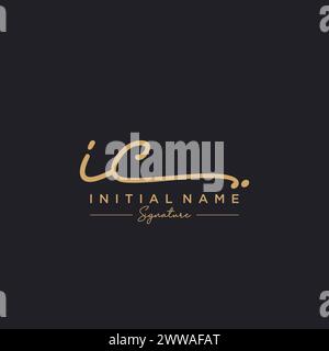 IC Signature Logo Template Vector Stock Vector Image & Art - Alamy