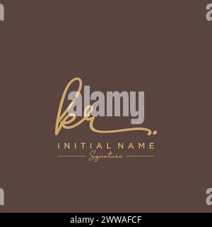 KR Signature Logo Template Vector Stock Vector Image & Art - Alamy