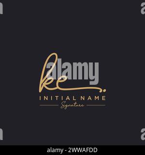 KE Signature Logo Template Vector Stock Vector Image & Art - Alamy