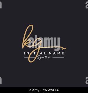 KG Signature Logo Template Vector Stock Vector Image & Art - Alamy