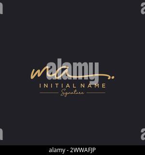 MA Signature Logo Template Vector Stock Vector Image & Art - Alamy