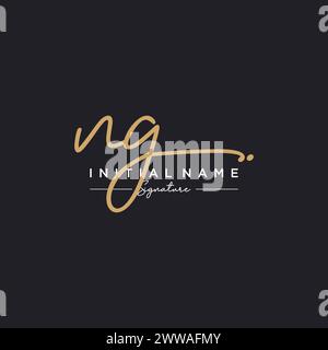 NG Signature Logo Template Vector Stock Vector Image & Art - Alamy