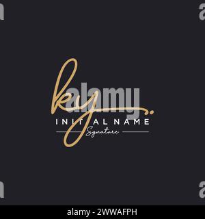 KY Signature Logo Template Vector Stock Vector Image & Art - Alamy