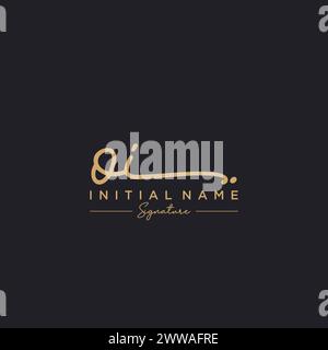 OI Signature Logo Template Vector Stock Vector Image & Art - Alamy