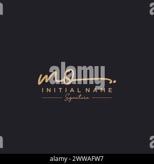 MO Signature Logo Template Vector Stock Vector Image & Art - Alamy
