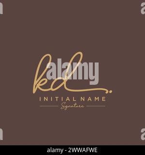 KD Signature Logo Template Vector Stock Vector Image & Art - Alamy