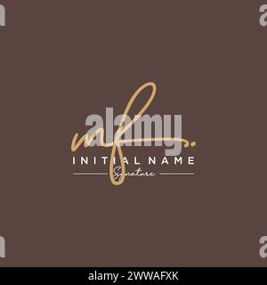 MF Signature Logo Template Vector Stock Vector Image & Art - Alamy