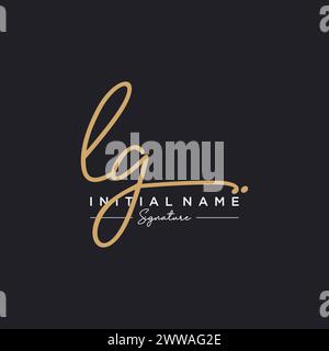 LG Signature Logo Template Vector Stock Vector Image & Art - Alamy