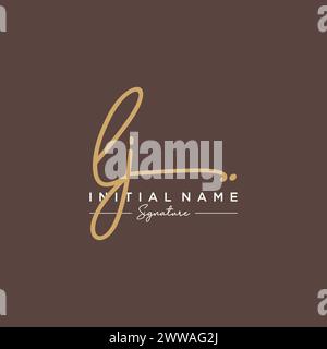 LJ Signature Logo Template Vector Stock Vector Image & Art - Alamy