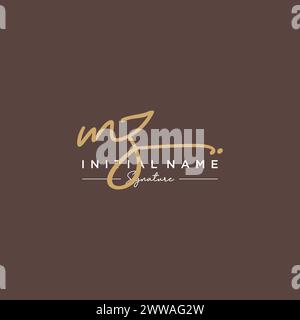 MZ Signature Logo Template Stock Vector Image & Art - Alamy