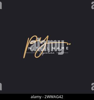 PY Signature Logo Template Vector Stock Vector Image & Art - Alamy