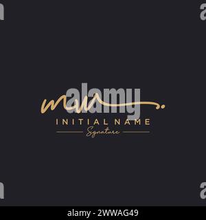 MW Signature Logo Template Vector Stock Vector Image & Art - Alamy