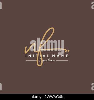 NF Signature Logo Template Vector Stock Vector Image & Art - Alamy
