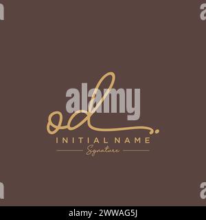 OD Signature Logo Template Stock Vector Image & Art - Alamy