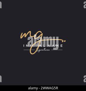 MG Signature Logo Template Vector Stock Vector Image & Art - Alamy