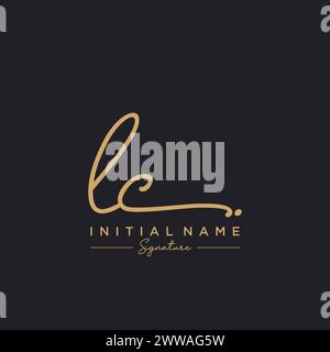 LC Signature Logo Template Vector Stock Vector Image & Art - Alamy