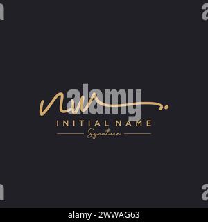 NW Signature Logo Template Vector Stock Vector Image & Art - Alamy