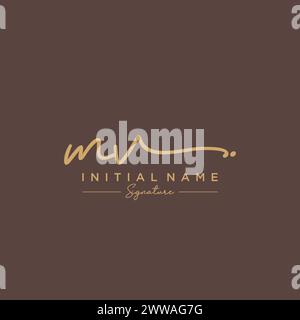 MV Signature Logo Template Vector Stock Vector Image & Art - Alamy