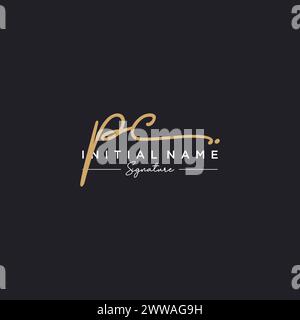 PC Signature Logo Template Stock Vector Image & Art - Alamy