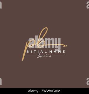 PB Signature Logo Template Stock Vector Image & Art - Alamy