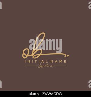OB Signature Logo Template Vector Stock Vector Image & Art - Alamy