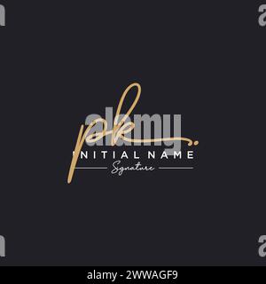 PK Signature Logo Template Vector Stock Vector Image & Art - Alamy