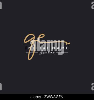 QE Signature Logo Template Vector Stock Vector Image & Art - Alamy