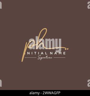 PH Signature Logo Template Vector Stock Vector Image & Art - Alamy