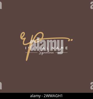 RP Signature Logo Template Vector Stock Vector Image & Art - Alamy