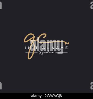 QC Signature Logo Template Vector Stock Vector Image & Art - Alamy