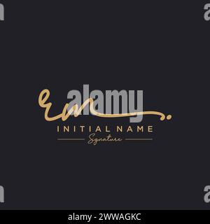 RM Signature Logo Template Vector Stock Vector Image & Art - Alamy