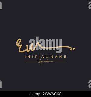 RW Signature Logo Template Vector Stock Vector Image & Art - Alamy