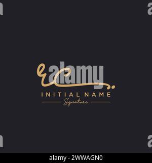 RC Signature Logo Template Vector Stock Vector Image & Art - Alamy
