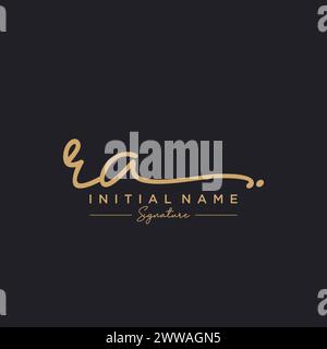 RA Signature Logo Template Stock Vector Image & Art - Alamy