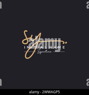 SY Signature Logo Template Vector Stock Vector Image & Art - Alamy