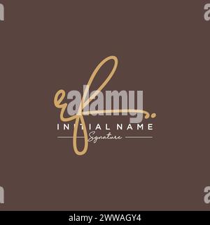 RF Signature Logo Template Vector Stock Vector Image & Art - Alamy
