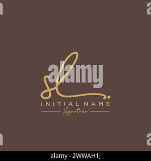 SL Signature Logo Template Vector Stock Vector Image & Art - Alamy