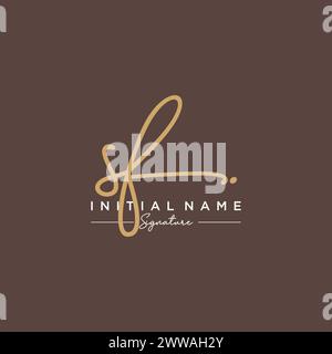 SF Signature Logo Template Vector Stock Vector Image & Art - Alamy